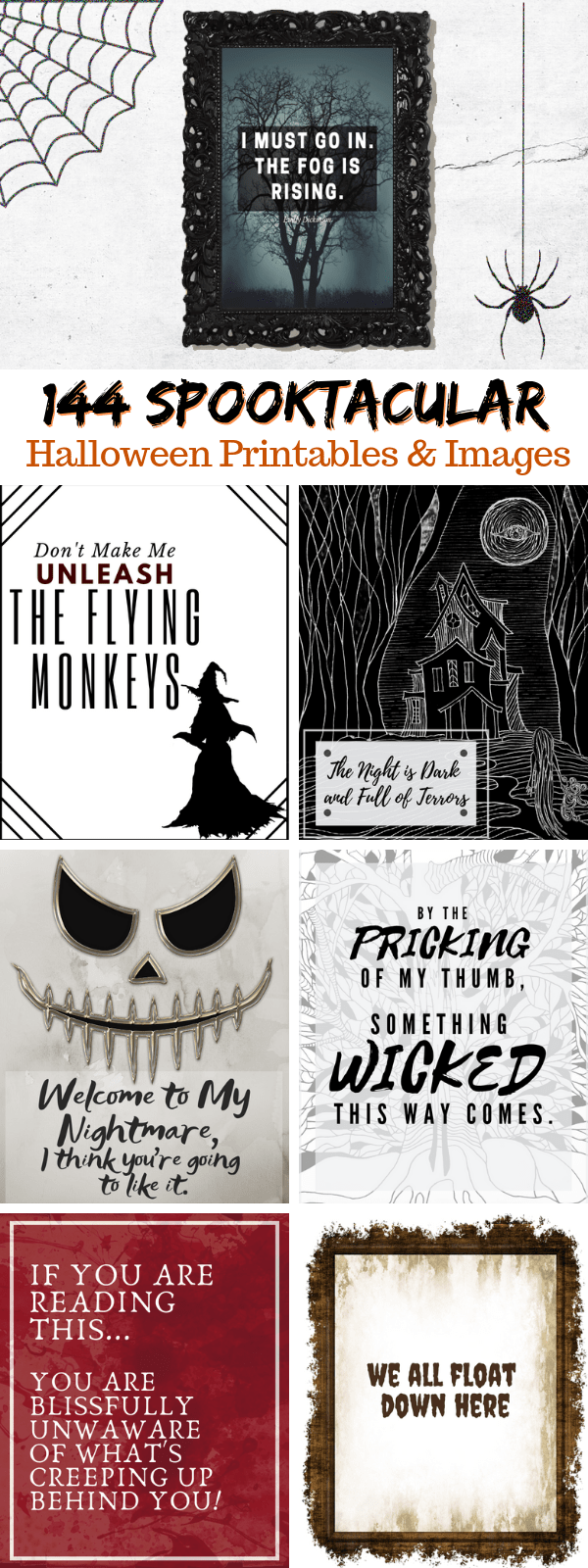 144 Spooktacular FREE Halloween Printables | Art & Home