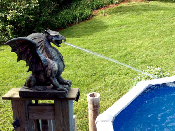 Dragon Pool Spitters Make for a Cool Pool | Art & Home