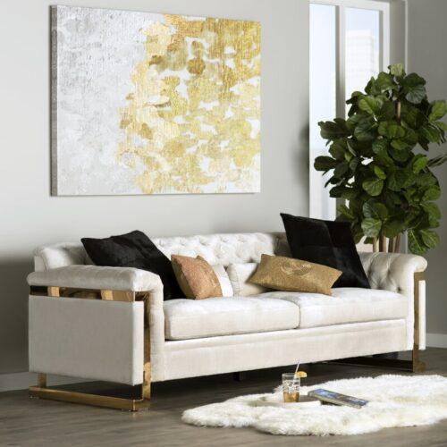 Strike Design Gold with Gold Living Room Furniture | Art & Home