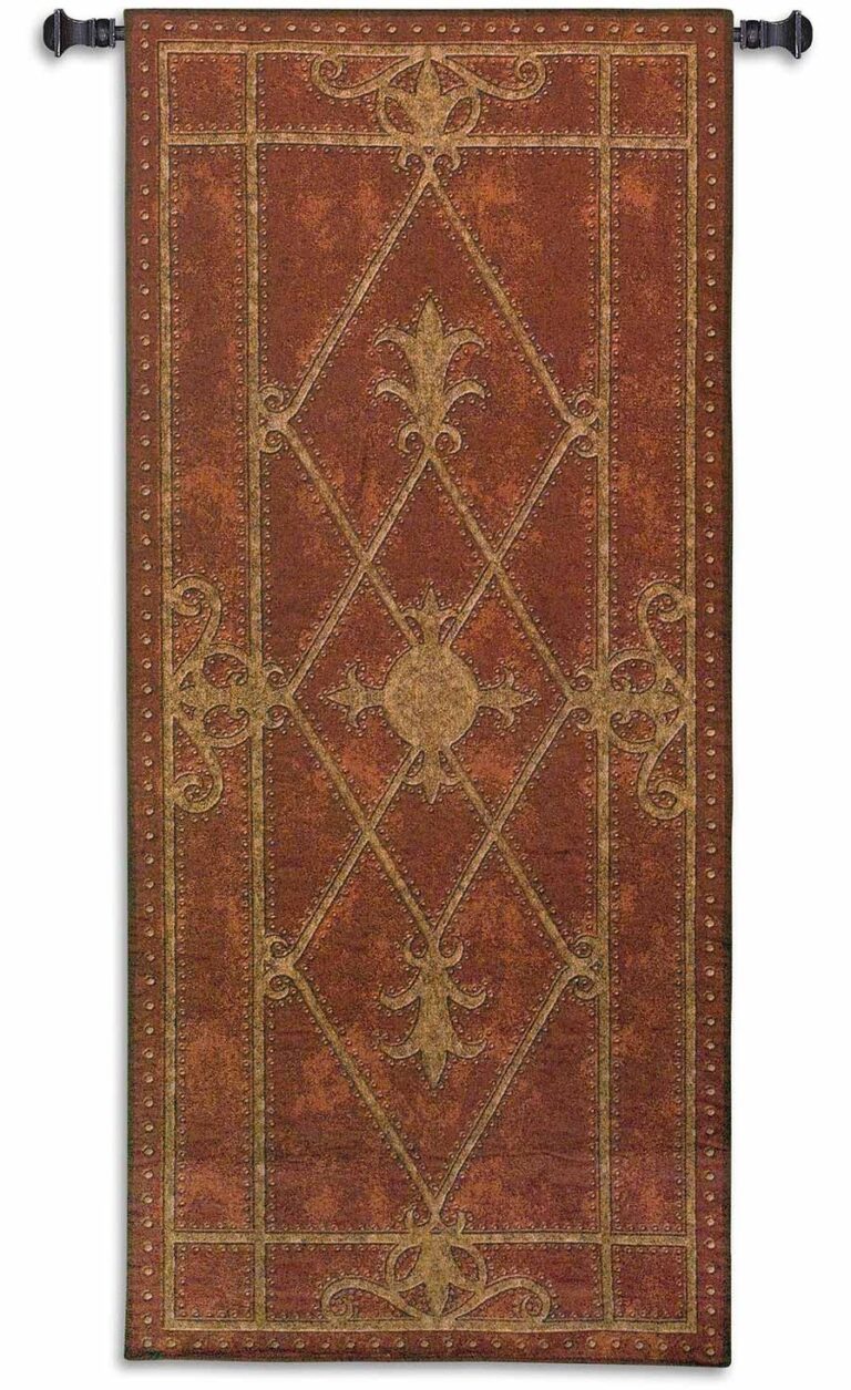 Applique Leather Edinburgh Scroll Tapestry | Art & Home