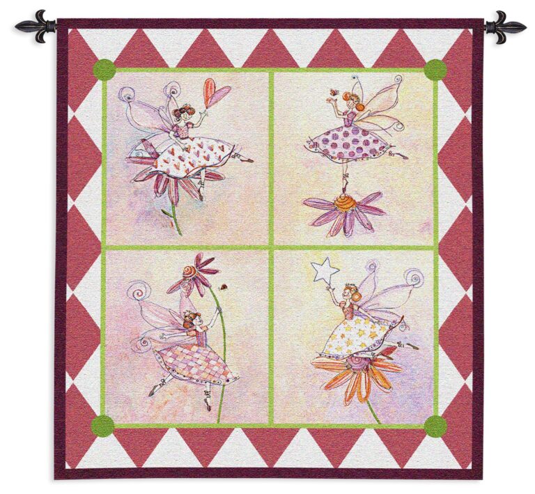 Iris Nine Patch II by Don Li-Leger Tapestry | Art & Home