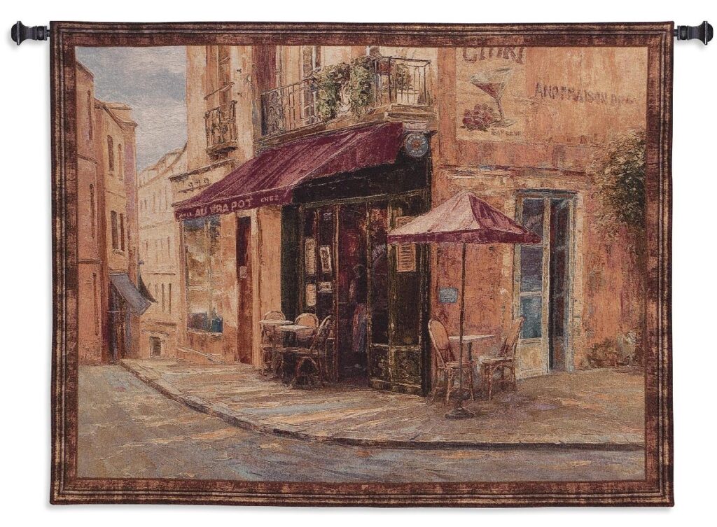 Cigar Bar | 67 x 53 | Woven Tapestry Decor | Art & Home