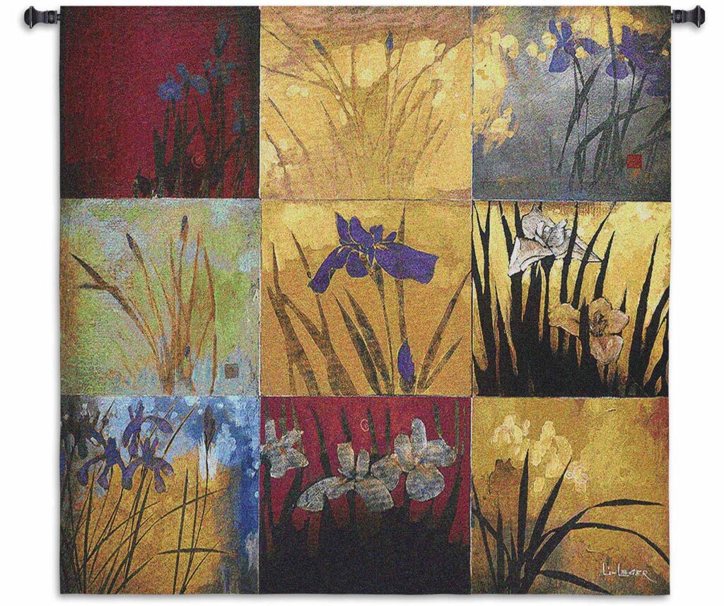 Iris Nine Patch II by Don Li-Leger Tapestry | Art & Home