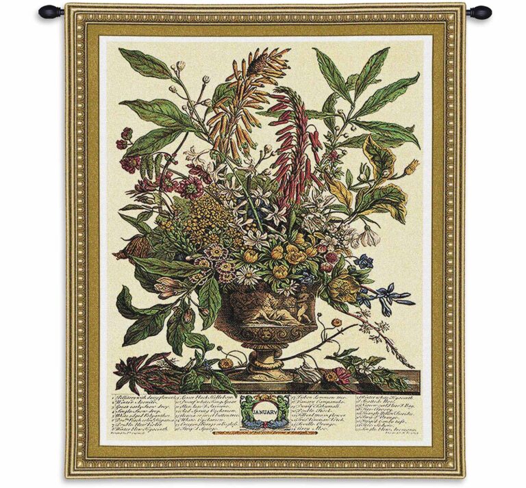 A Wild Garden | 39" x 53" | Woven Tapestry | Art & Home