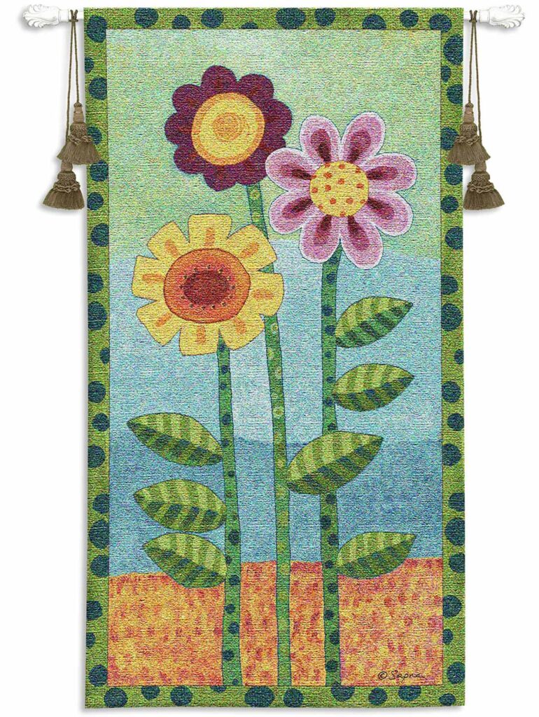 Bali Garden II | Tropical Botanical Tapestry | Art & Home