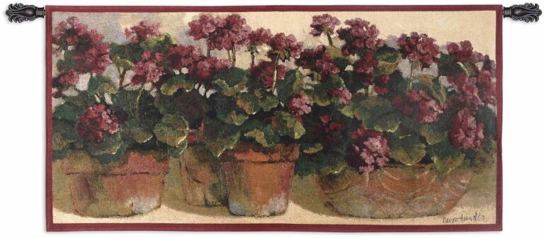 Botanical Scroll Tapestry Wall Hanging | Art & Home