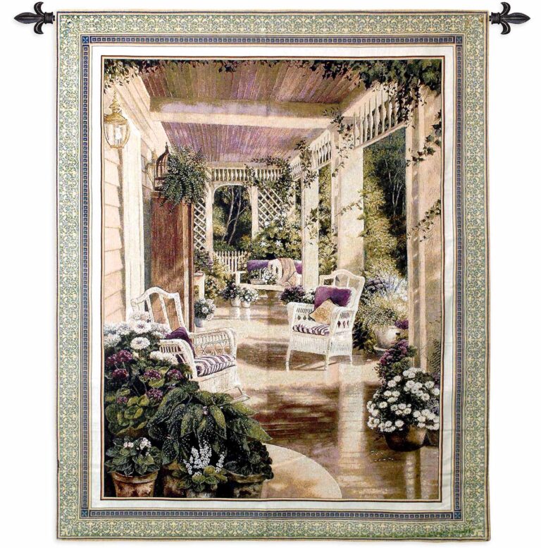 Looking Back II Contemporary Landscape Art Tapestry | Art & Home